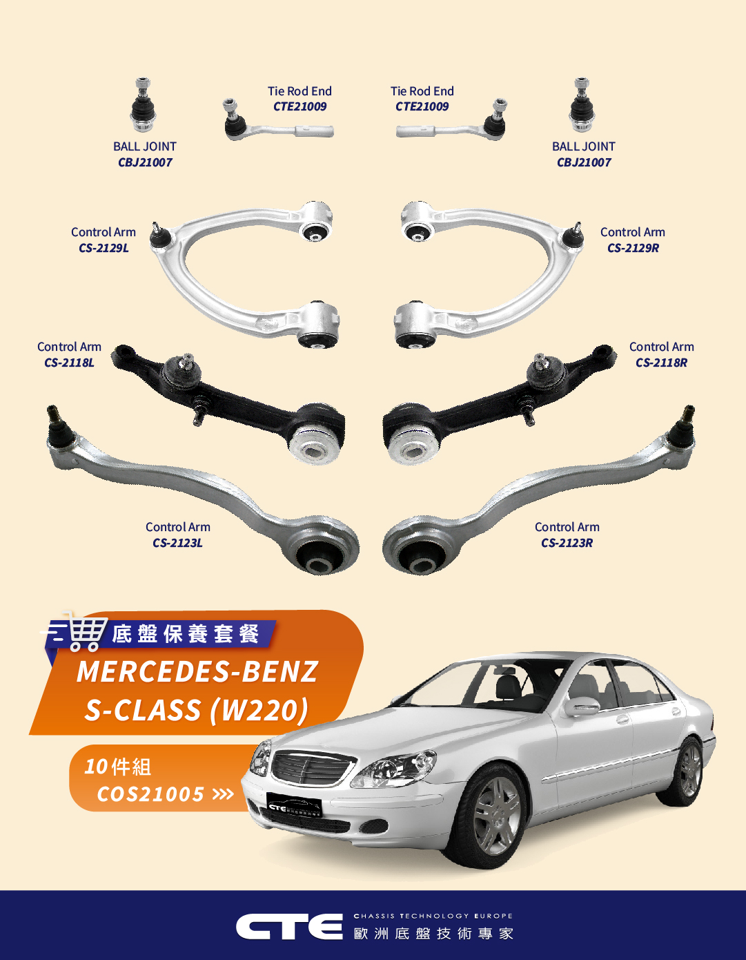 To Fit MERCEDES-BENZ S-CLASS (W220)